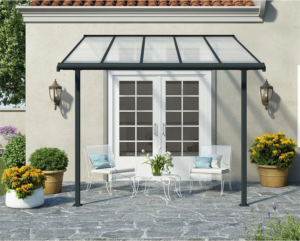 Palram - Canopia Sierra 3000 antracit 3 x 3 - hliníková (montovaná) pergola