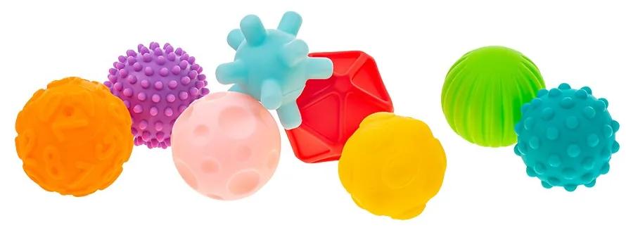 Sada senzorických hraček 8ks Akuku balónky Barva: Dle obrázku