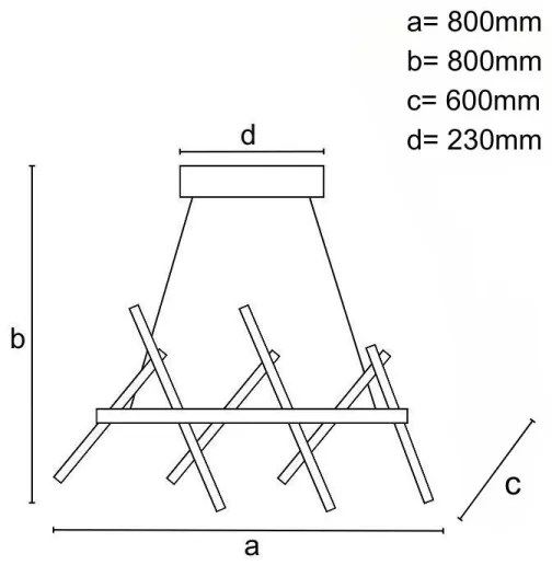LED Stmívatelný lustr na lanku LED/90W/230V 3000-6500K + dálkové ovládání