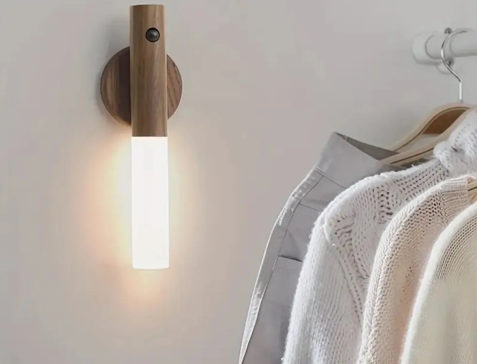 Verk Group Led svítidlo teplé nástěnné svítidlo s detektorem pohybu nástěnný magnet
