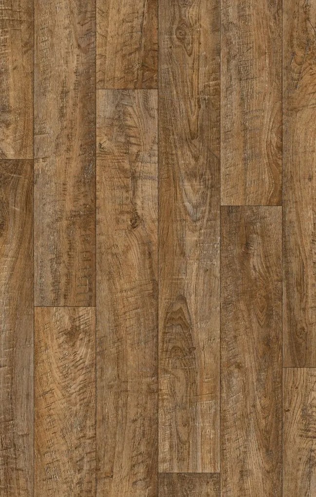 Beauflor, PVC podlaha - lino Ambient Stock Oak 039M - dub, na míru, šíře 2m,3m,4m, hnědá, bez podkladu, chodba / předsíň
