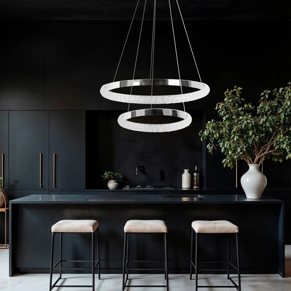 Toolight Závěsné LED osvětlení Urban B13 G046-2CP chrom