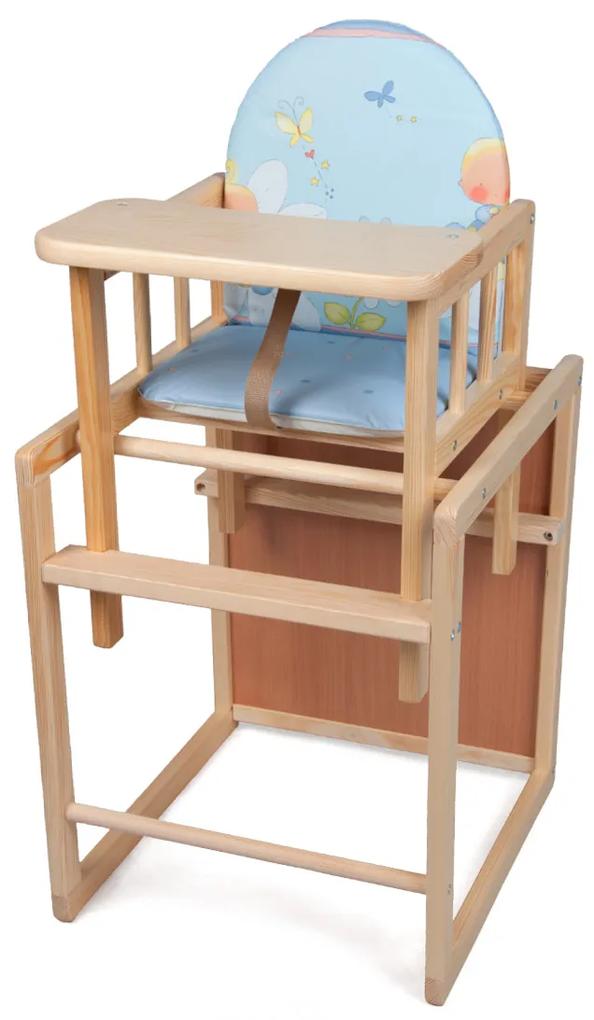 Jídelní židlička dřevěná Kijewski Gucio borovice | BIANO