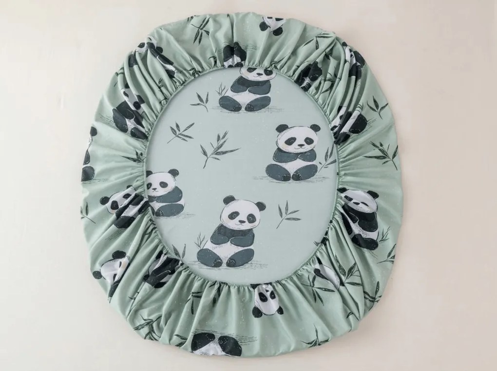 Prostěradlo z mikrovlákna PANDA RELAX mentolové 90x200 cm