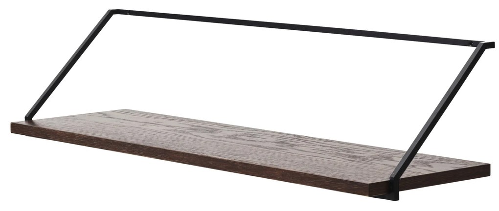 AUDO (MENU) Police Rail Shelf, Dark Oak