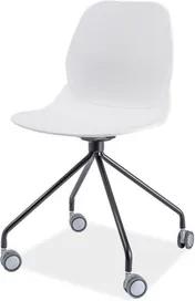 Jídelní židle ALFIO bílo/černá