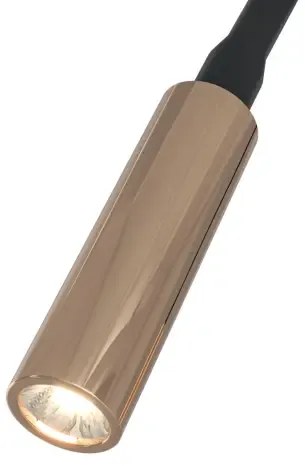 Designové nástěnné svítidlo Nuto černá/zlatá