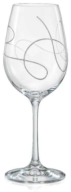 Crystalex - Bohemia Crystal Sklenice na víno Viola String 350 ml, 2 ks