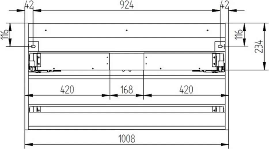 Mereo Mereo, Aira, koupelnová skříňka s keramickým umyvadlem 101 cm, CN742
