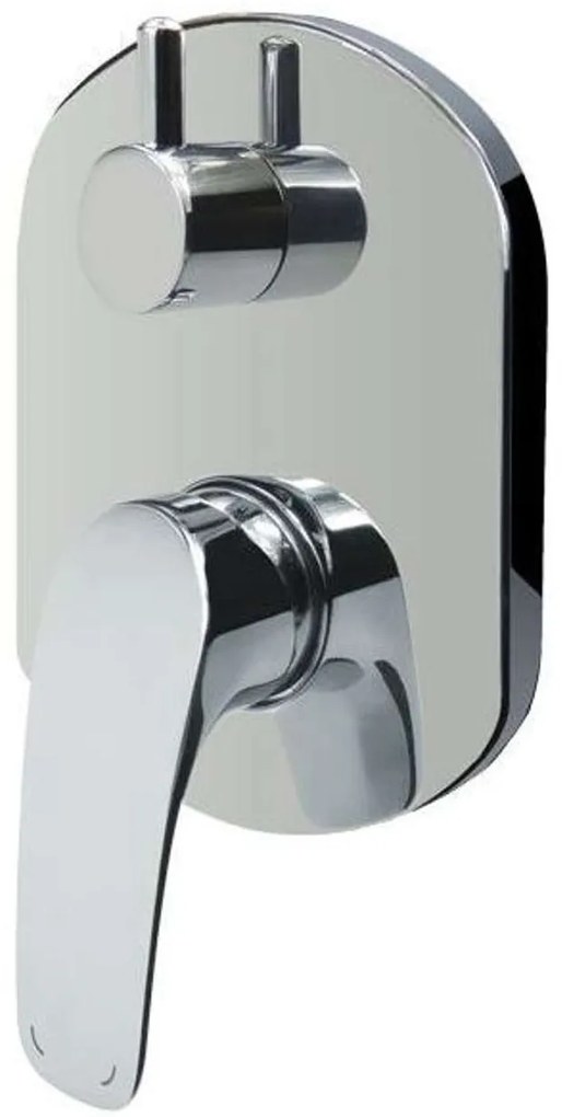 Mereo Eve - Baterie pod omítku, pro 2 spotřebiče, s tělesem, chrom CBV60106B