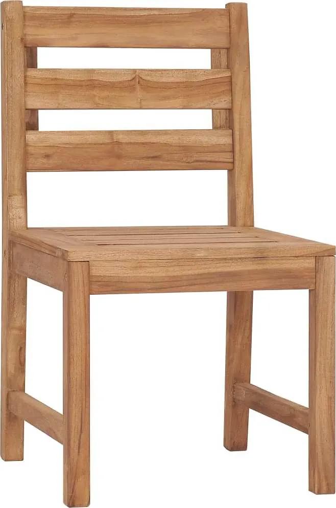 vidaXL Zahradní židle 2 ks masivní teakové dřevo [315614]