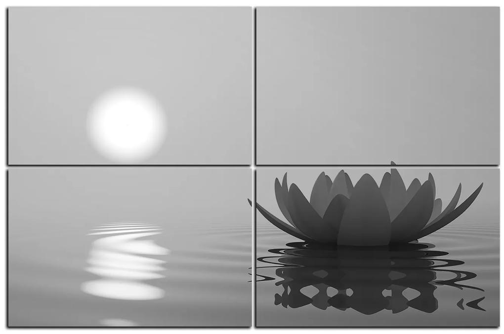 Obraz na plátně - Zen lotus 1167QD (150x100 cm)