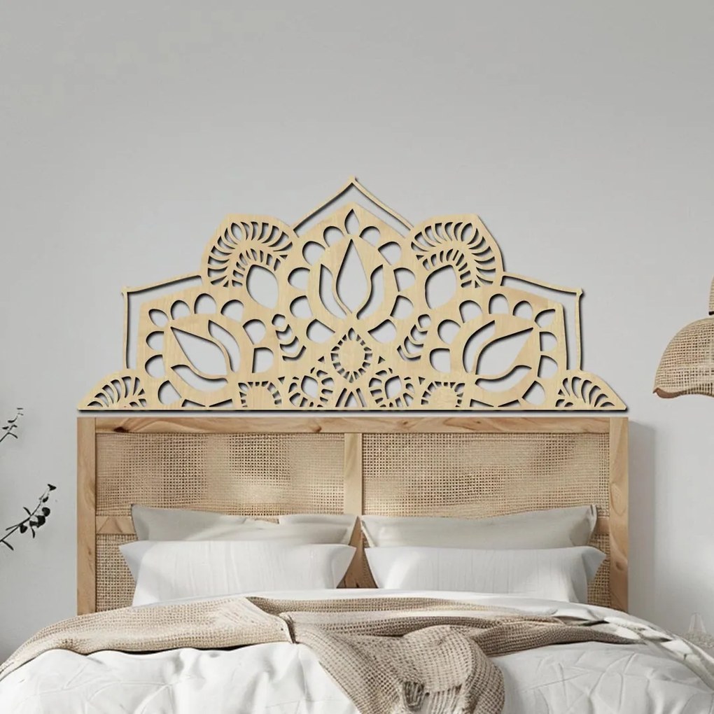 dřevo života Dřevěná mandala na zeď DOBRÝ SPÁNEK Zvolte rozměr (cm): 120x50, Zvolte barvu dekoru: Buk