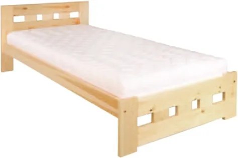 Drewmax Dřevěná postel 100x200 LK145 borovice