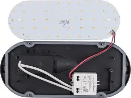 LED svítidlo McLED Rhona 10W 3000K IP65 šedá ML-513.054.81.0