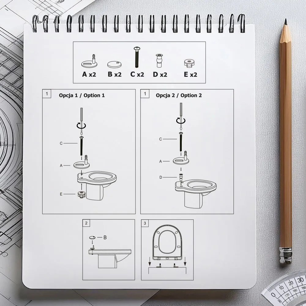 AWD WC prkénko Soft Close Medelin