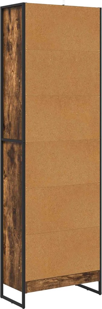 Knihovna 60 x 30 x 189,5 cm Kompozitní dřevo Kouřový dub 3403000