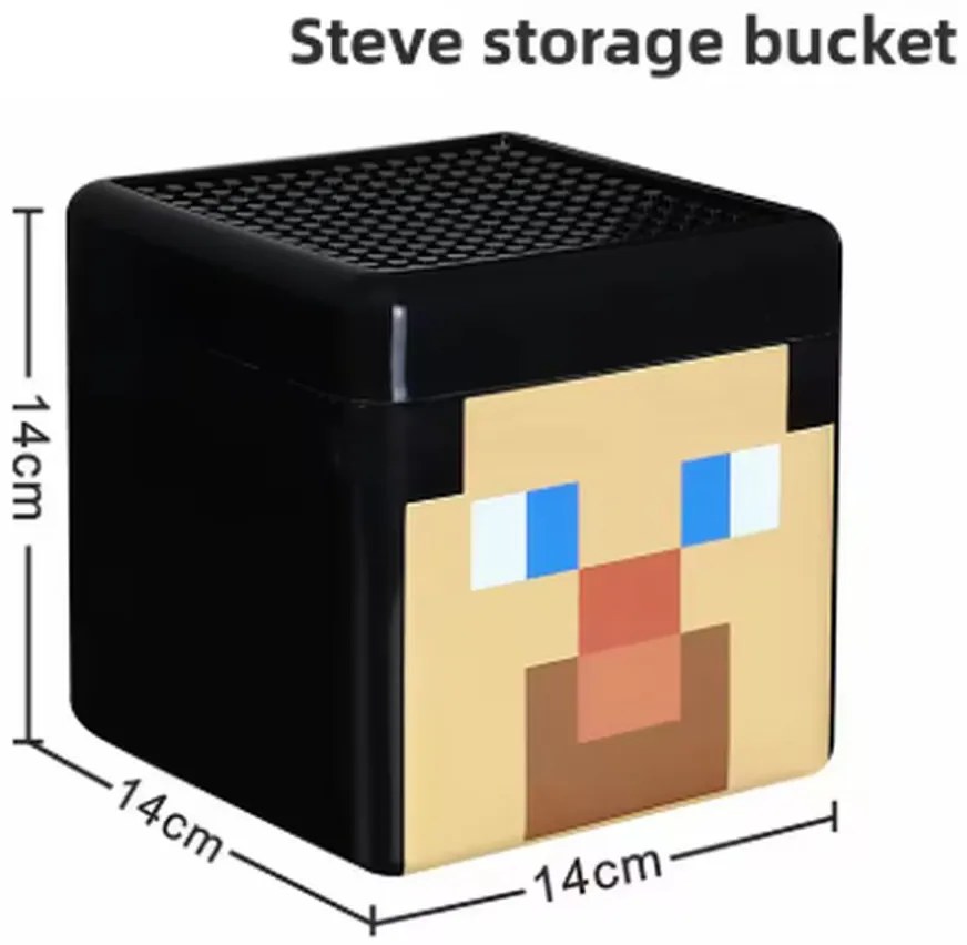 Úložný box na kostičky – styl Minecraft! Varianta: Steve