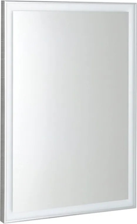 LUMINAR zrcadlo v rámu s LED osvětlením 600x800mm, chrom (NL557) SAPHO