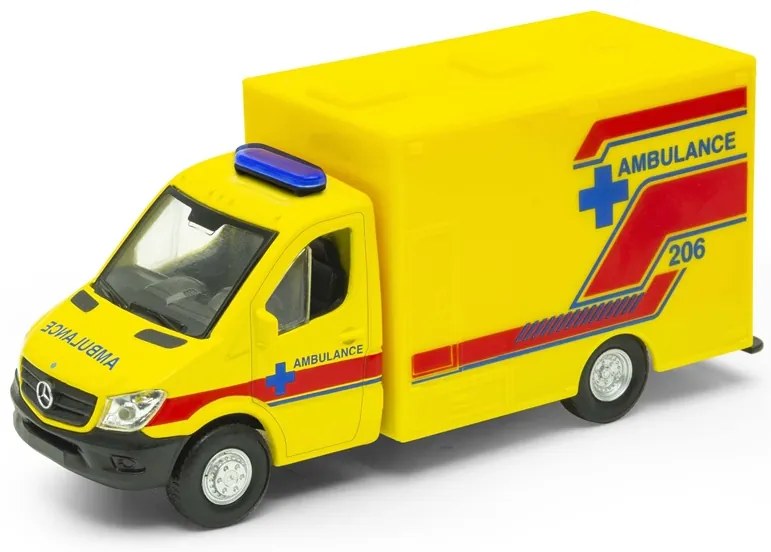 Welly Mercedes-Benz Sprinter AMBULANCE 1:34 žlutý