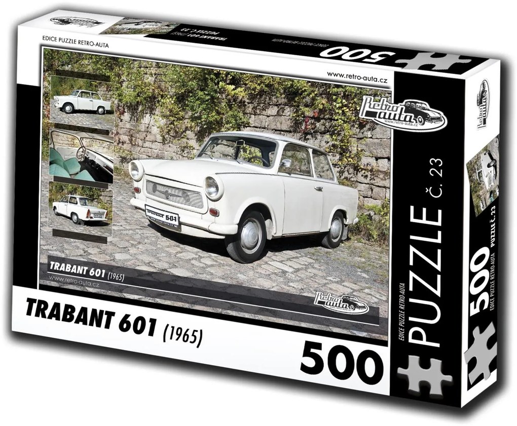 Puzzle retro-auta puzzle č. 23 trabant 601 (1965) 500 dílků