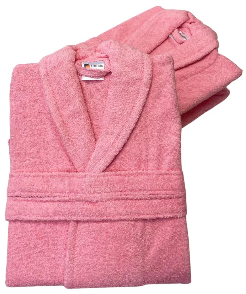 Froté deluxe unisex župan Růžový TiaHome - S/M