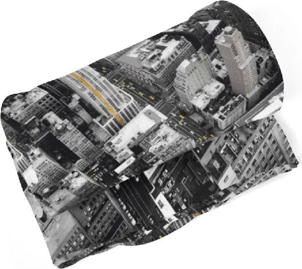 IMPAR Fleecová deka Pohled do ulice 150x120 cm (Rozměr : 200 x 140 cm)