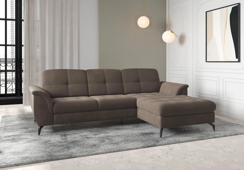 XXXLutz ROHOVÁ SEDAČKA, textil, tmavě hnědá Sit & More - Sedací soupravy - 000144013337