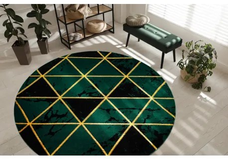 koberec kulatý EMERALD výhradní 1020 glamour, stylový mramor, tro velikost kruh 200 cm | krásné koberce cz