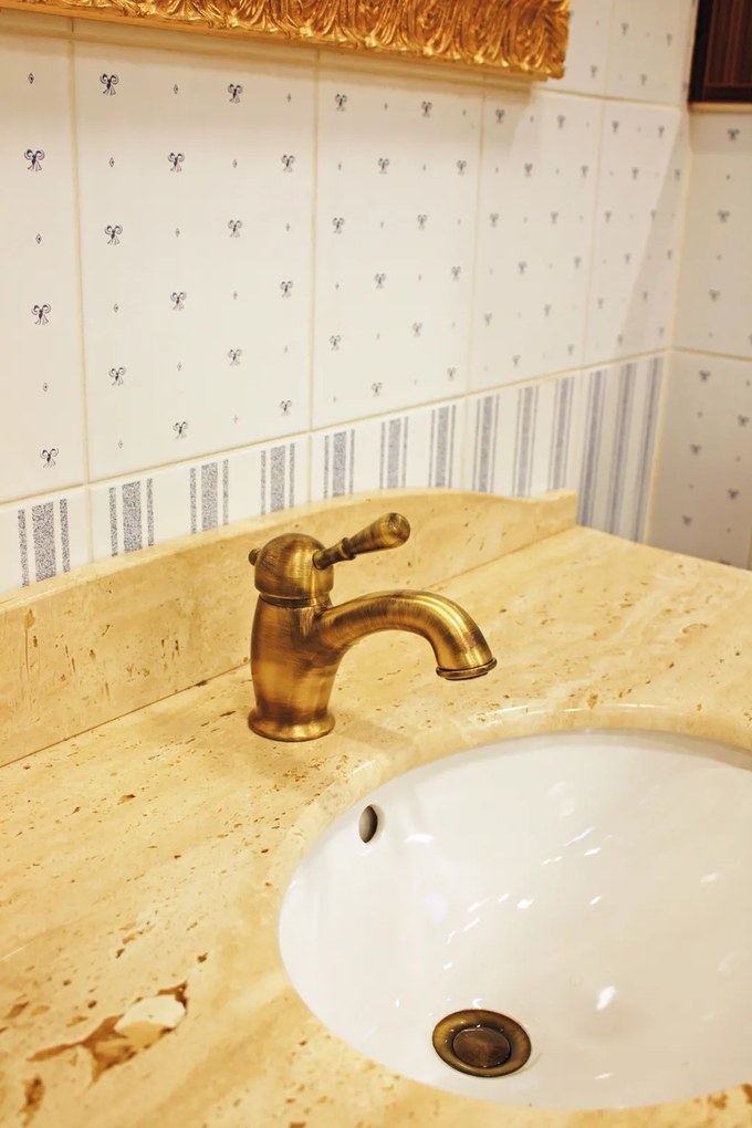 Slezák Rav Labe Retro stará mosaz baterie umyvadlová stojánková L426.0SM