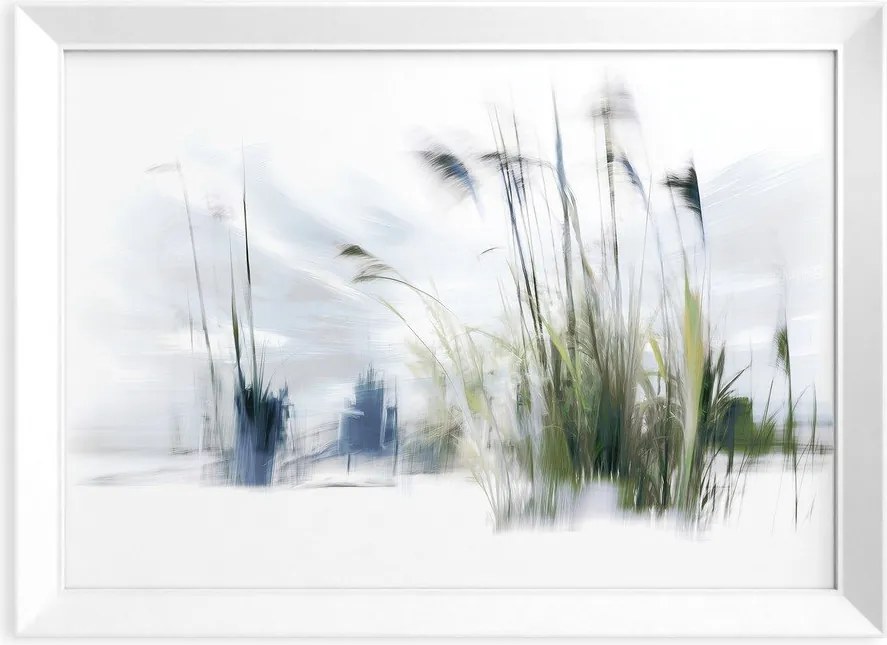 Tištěný obraz s rámem 56x75 cm Blue Grasses – Styler
