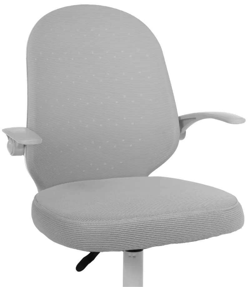Dětská otočná židle Neoseat JUNI 012 s podnoží — látka, šedá