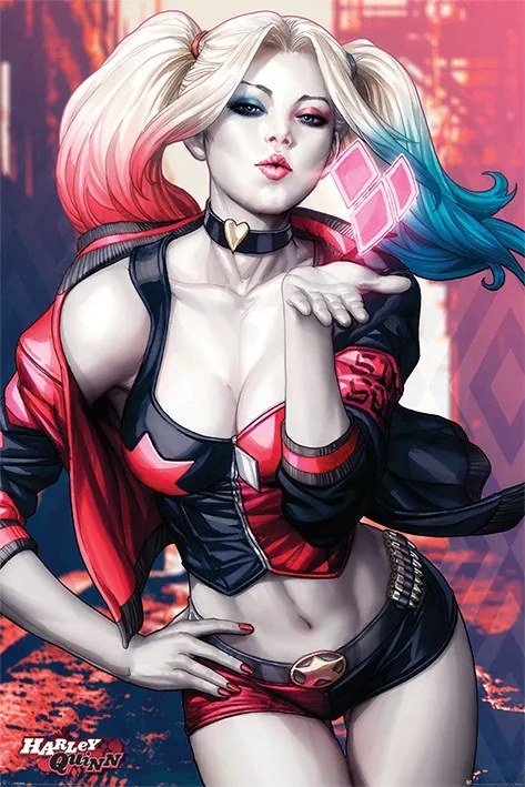 Plakát, Obraz - Batman - Harley Quinn Kiss, (61 x 91.5 cm)