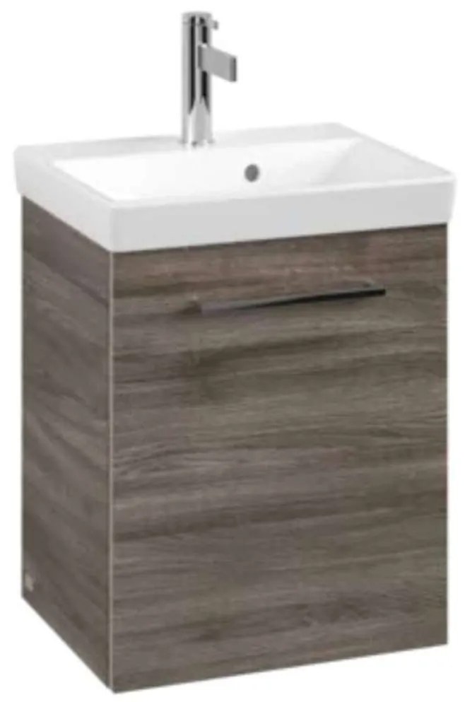 Villeroy & Boch Avento - Umyvadlová skříňka, 43x51x35 cm, 1 dvířka, Stone Oak A88701RK