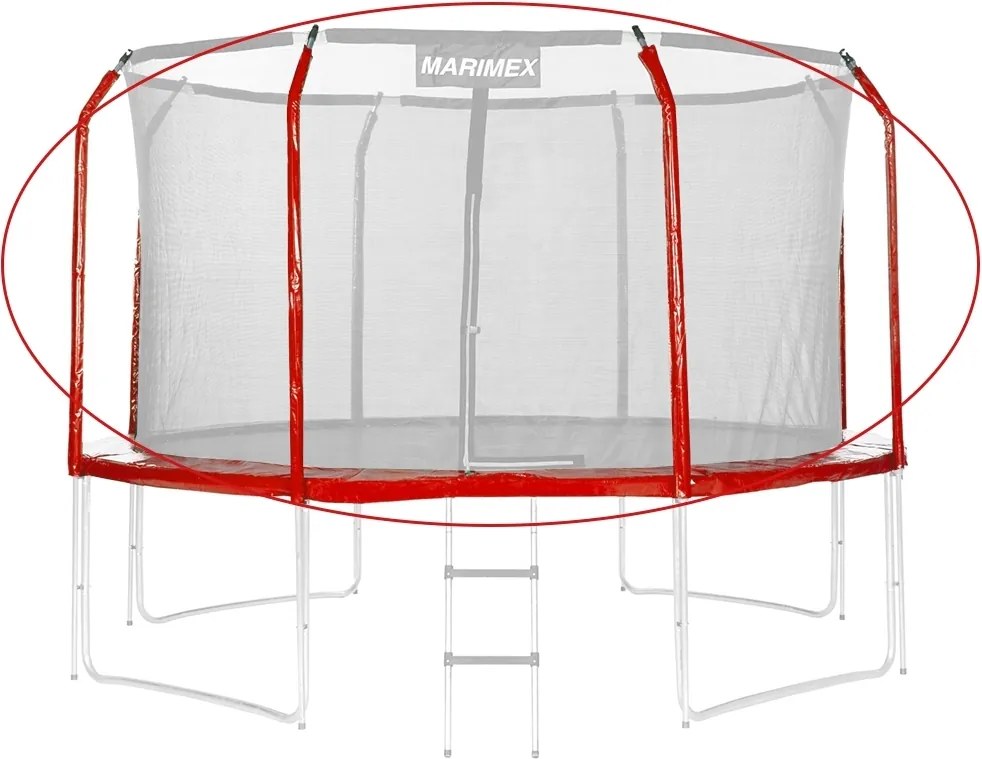 Marimex | Sada krytu pružin a rukávů pro trampolínu 366 cm - červená | 19000775