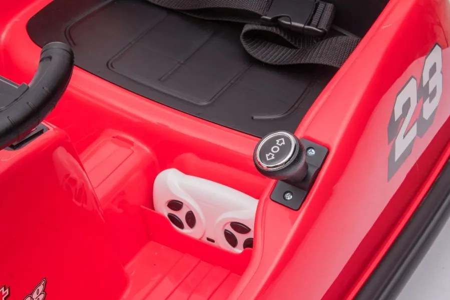 LEAN CARS Bateriové vozidlo GTS1166 LED světla dálkové ovládání červené