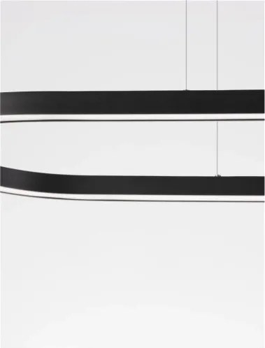 Závěsné LED svítidlo NOVA LUCE CUPPE 58W 3000K černé 9345624