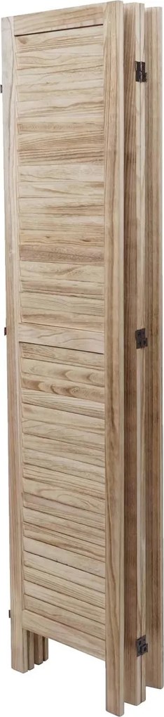 Paraván HWC-G30 - 170 × 162 cm - světle hnědá