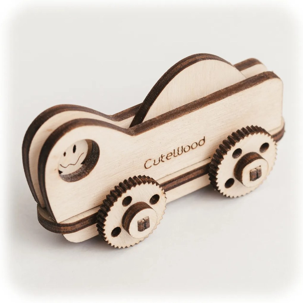 CuteWood Dřevěné 3D puzzle Kamion 1