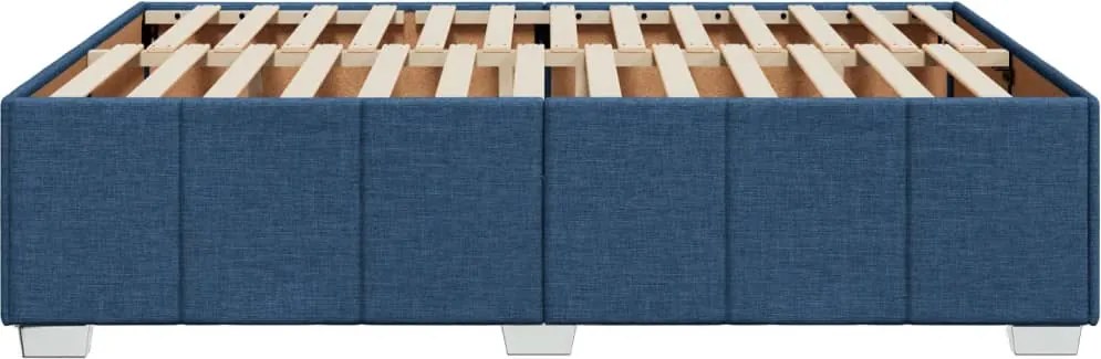 Rám postele bez matrace modrý 160 x 200 cm textil 3284852
