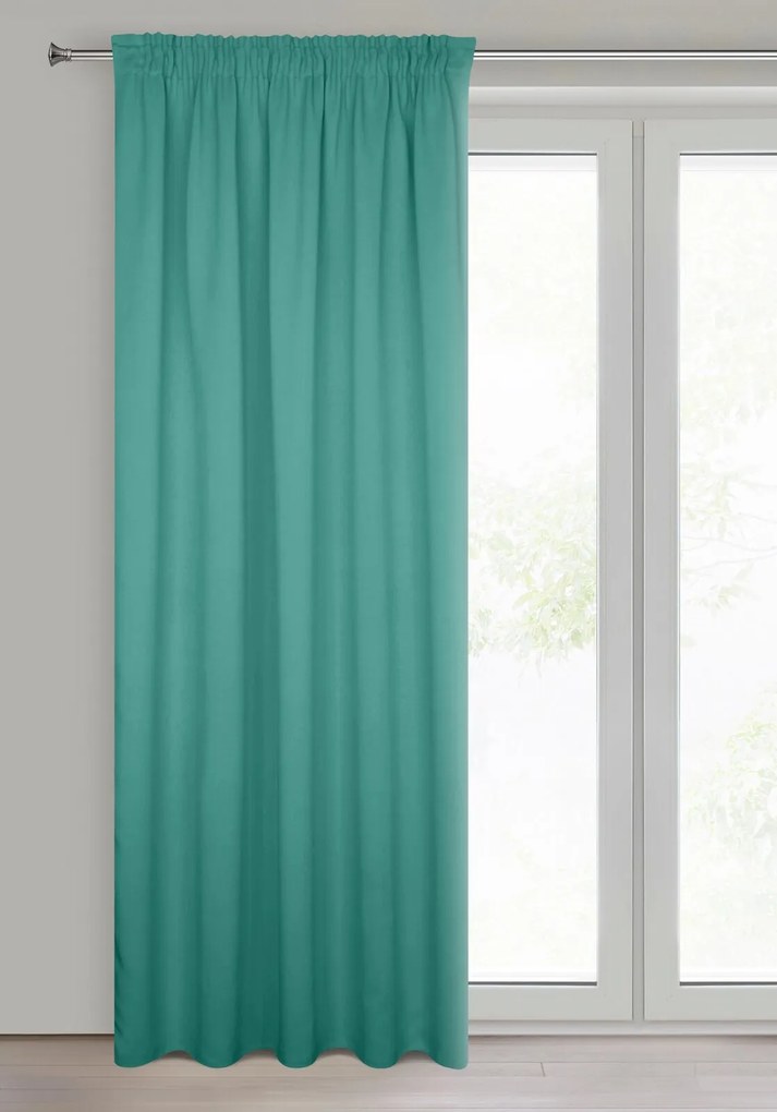 ZATEMŇOVACÍ ZÁVĚS NA PÁSCE PARISA 135X270 CM MENTOLOVÁ