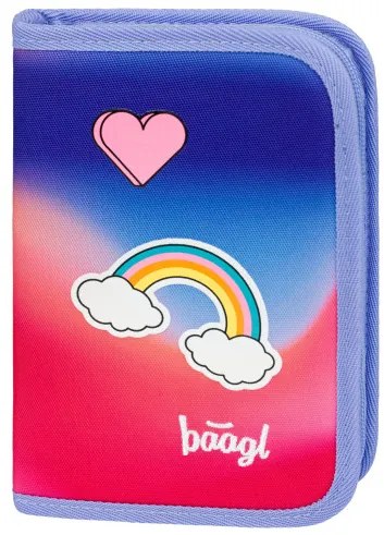 BAAGL Školní penál jednopatrový Hippie
