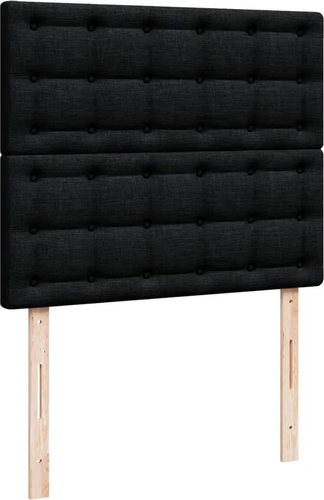 Box spring postel s matrací černá 120x190 cm textil 3291235
