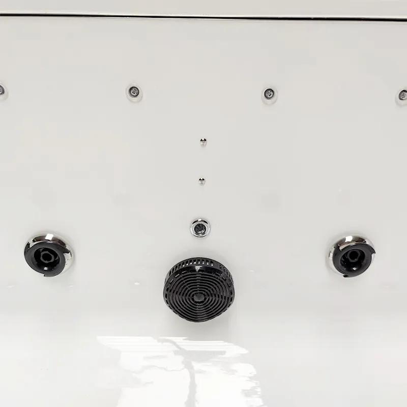 BPS-koupelny Hydromasážní vana HYD-MO925BL 180x100 ČERNÁ s ohřevem vody