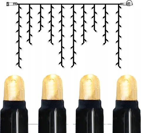 Profesionální Led záclona Sople 2 m x 1 m bílá teplá 230 V