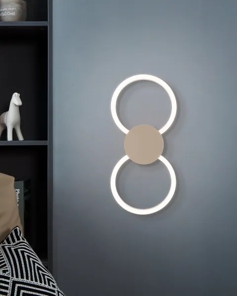 Eglo 902127 - LED Nástěnné svítidlo VENTICELLO LED/20W/230V + LED/0,91W béžová