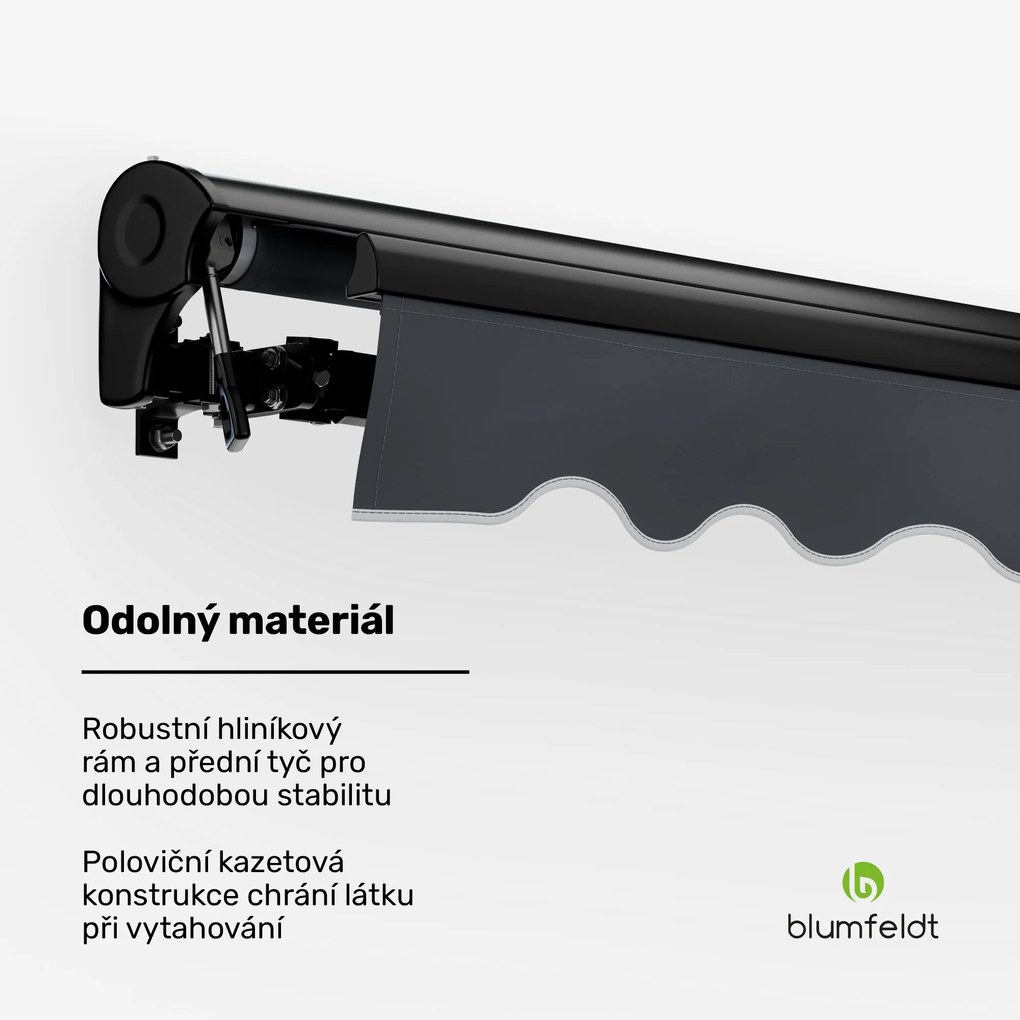 Blumfeldt CloudShade Markýza, Chytré ovládání, UV ochrana, Montáž na zeď