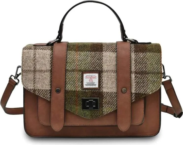 Kabelka The Large Satchel Chestnut Tartan - Islander