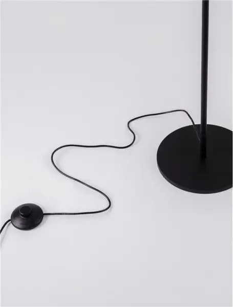 LED černá stojací lampa Logos