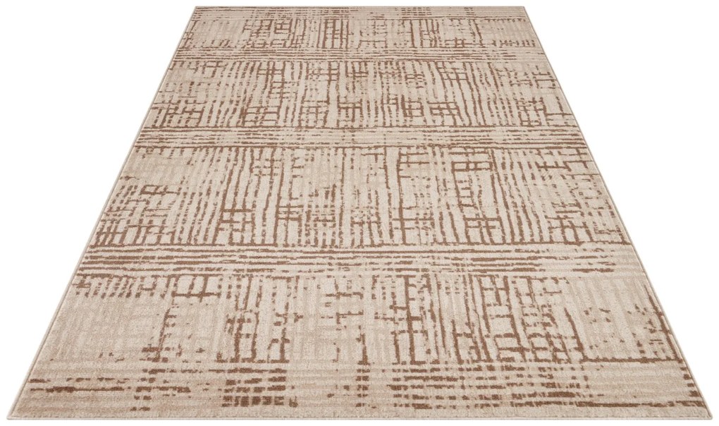 Hanse Home, Kusový koberec Terrain 105603 Sole Cream Brown, 200x280, hnědá, ložnice